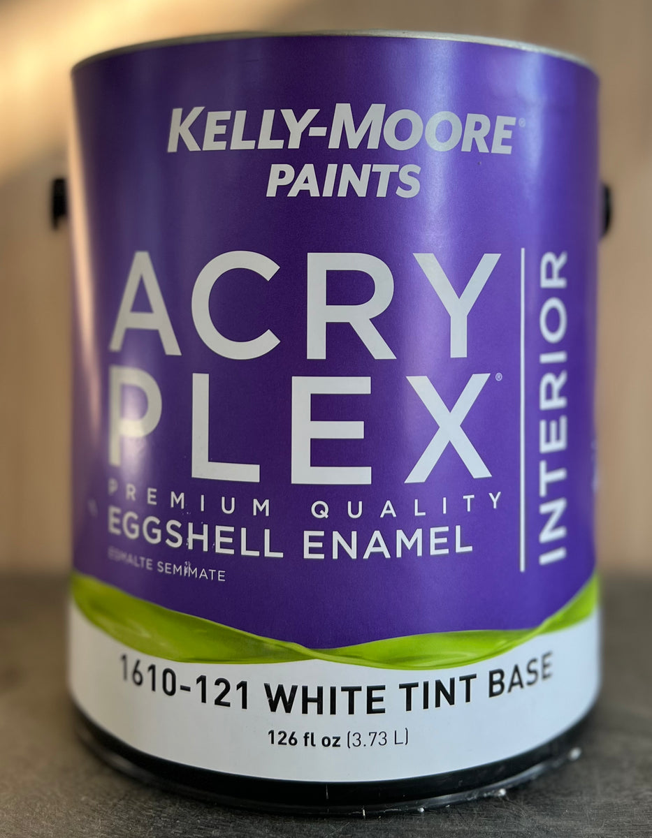 Kelly-Moore Acry Plex Interior Eggshell Enamel Latex White 1-gallon ...